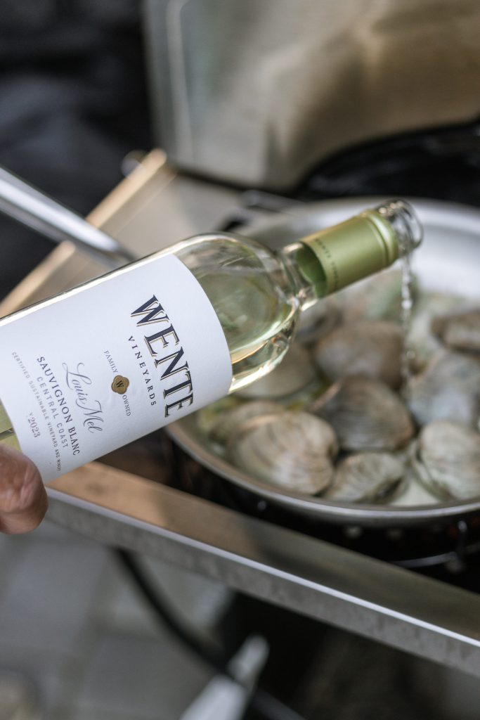 Lemon Clam Pasta with Louis Mel Sauvignon Blanc